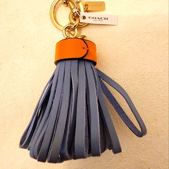 Coach | Accessories | Coach Women Leather Bag Charm Key Chain F5855 ...